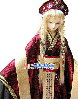 Traditional Japanese Emperor Costume Complete Set