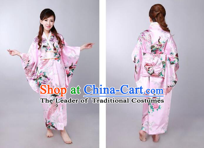 Japanese Traditional Kimono Costumes Women Dress Cosplay Japanese