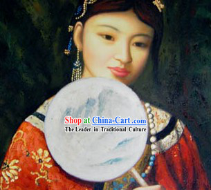 Chinese Oil Painting - Qing Dynasty Princess