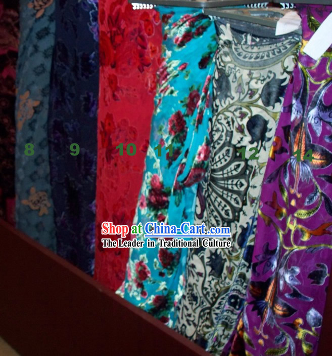 Chinese Classical Traditional Rui Fu Xiang Velvet Textile Fabric