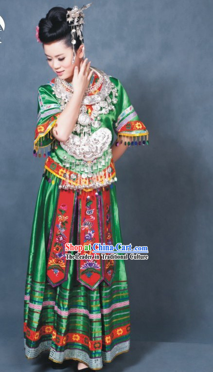 China Miao Tribe Festival Costume Complete Set