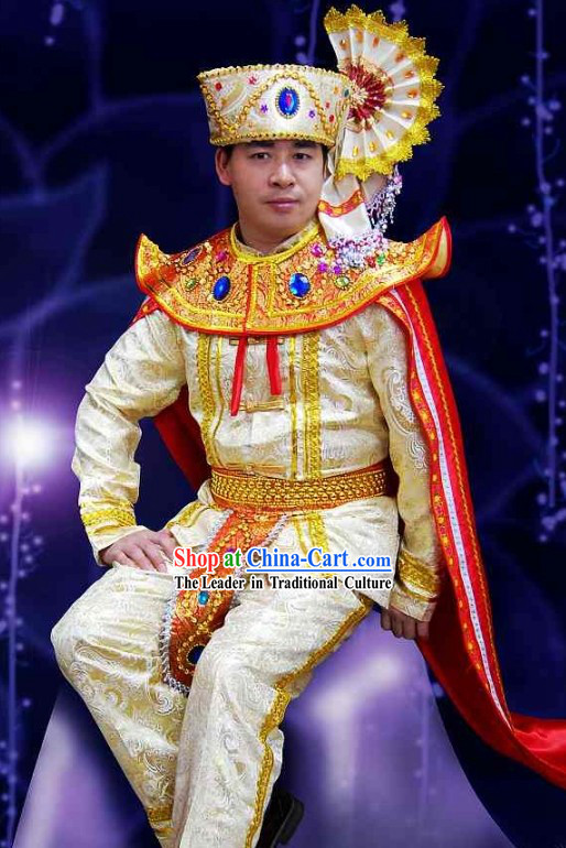 Thailand Prince Clothing and Hat Set