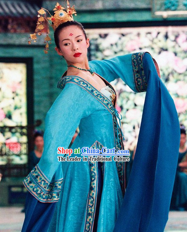 House of Flying Daggers Dancer Costume and Headpiece