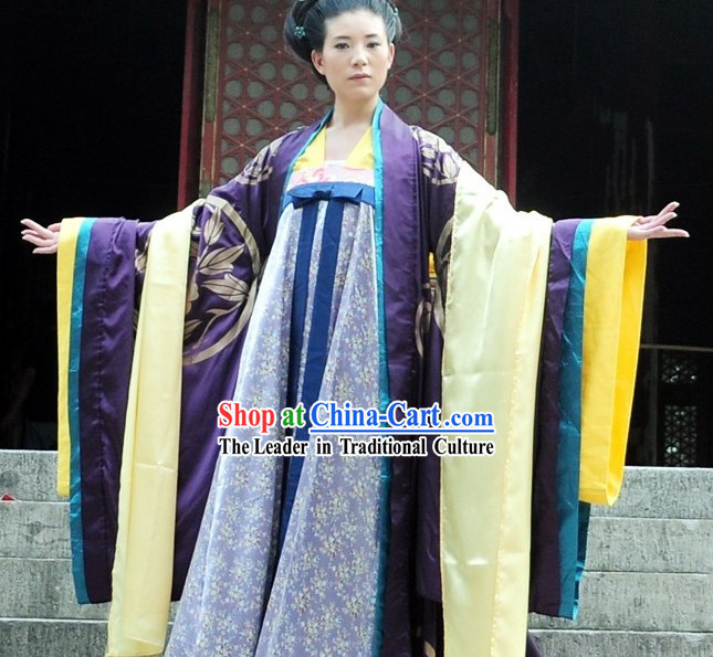 Ancient Tang Period Wu Zetian Women Emperor Court Dress