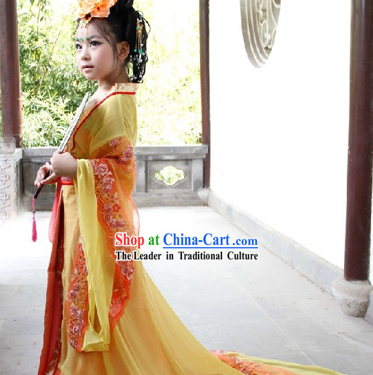 Tang Dynasty Princess Costumes and Hair Accessories Complete Set for ...