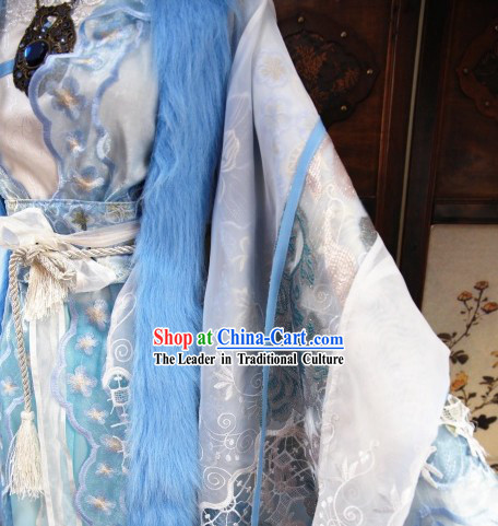 Ancient Chinese Princess Cosplay Costumes and Hair Accessories Complete Set