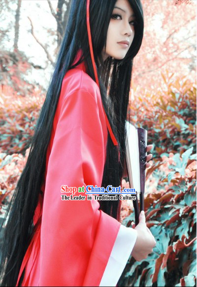 Classical Red Chinese Han Clothing Complete Set