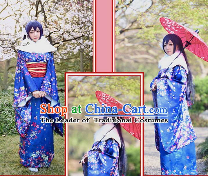 Japanese Princess Kimono Clothes Complete Set for Women
