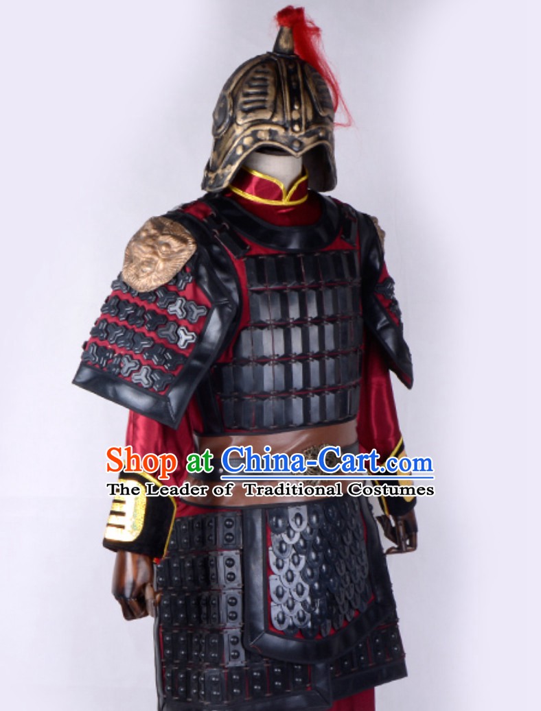 Ancient Chinese Folk Legend Character Hua Mulan Armor Costume and ...