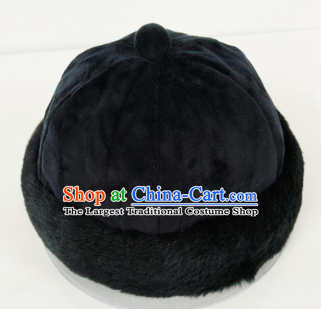Top Natural Fur Chinese Traditional Handmade Qing Dynasty Emperor ...