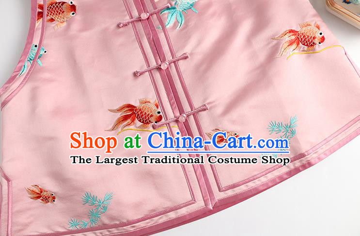 Traditional National Female Clothing China Classical Cheongsam Vest ...